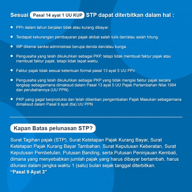 Surat Tagihan Pajak (STP) - Tax Consulting, Accounting, Business Advisory